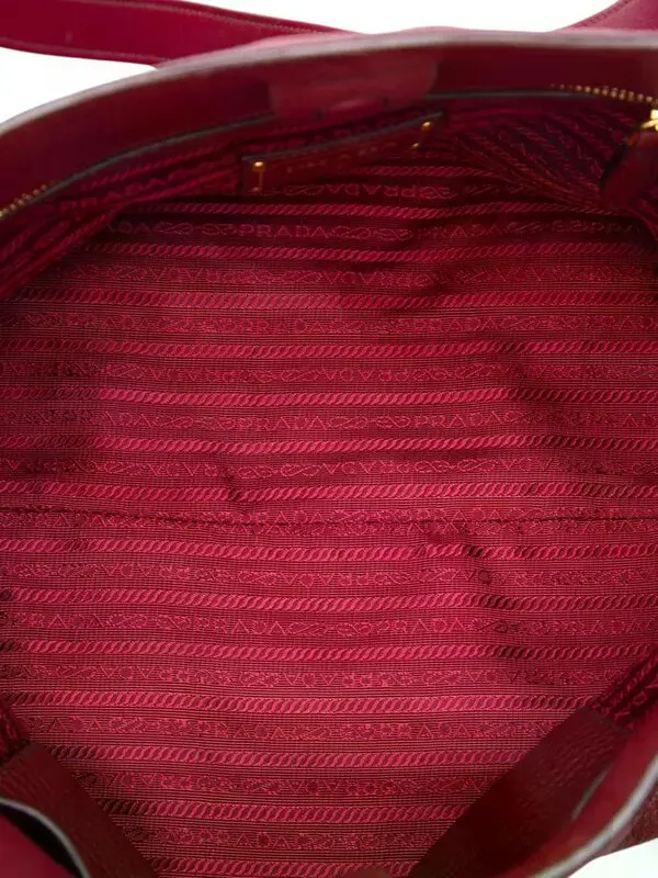 Prada 2000-2026 Vitello Daino Shopping Tote Bag