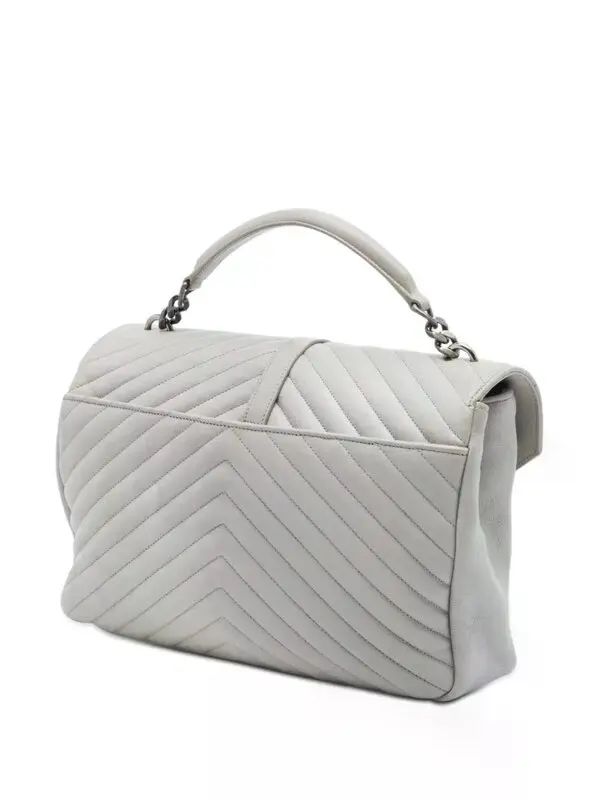 Saint Laurent Leather Monogram College Satchel