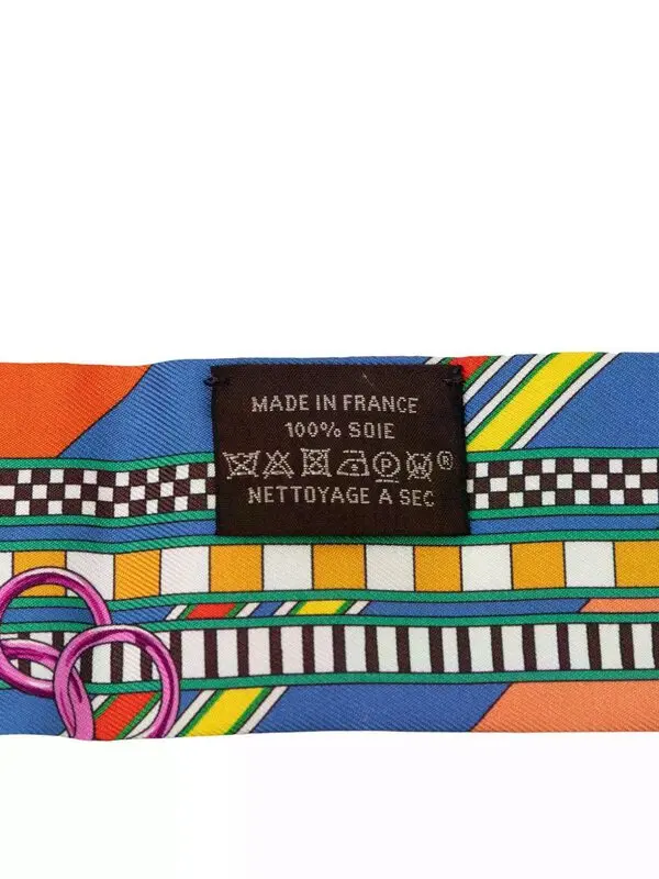 Hermès 2000-2026 Brides Et Gris Silk Twilly Scarf Scarves