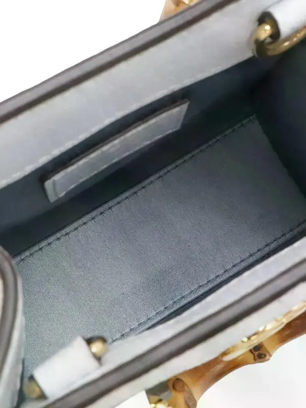 Gucci 2016-2026 Super Mini Calfskin Bamboo Diana Satchel