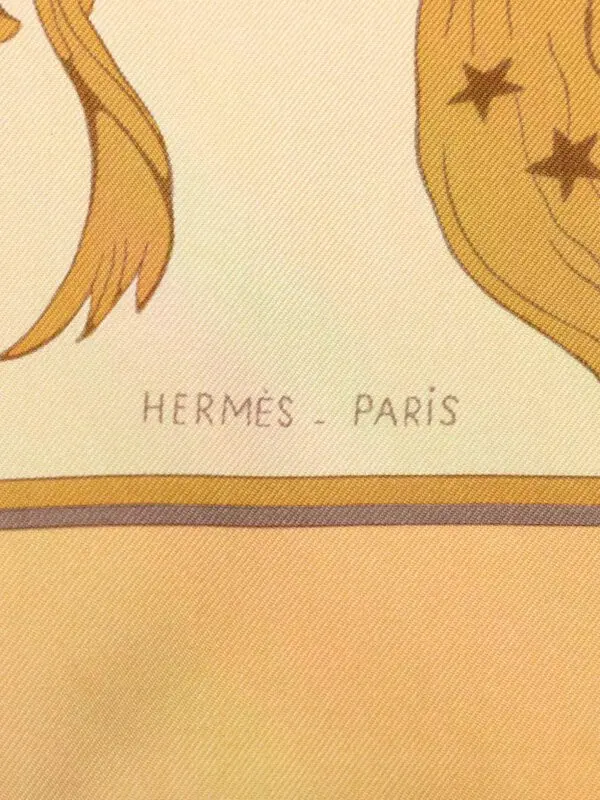 Hermès 1998-2007 Hemisphaerium Coeli Boreale Silk Scarf 90 Scarves