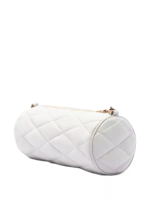 Saint Laurent 2022 Mini Quilted Lambskin Sade Tube Bag Shoulder Bag