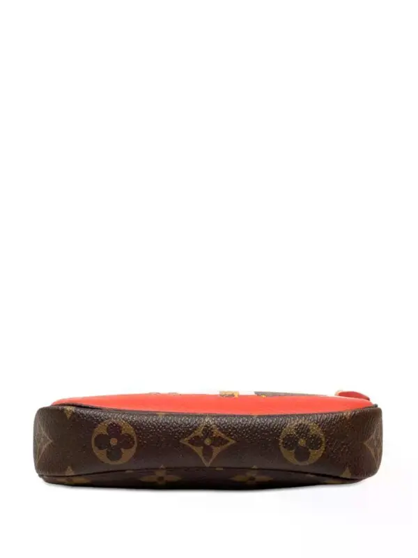 LOUIS VUITTON Monogram Cats Christmas Animation Mini Pochette Accessories Shoulder Bag - Brown