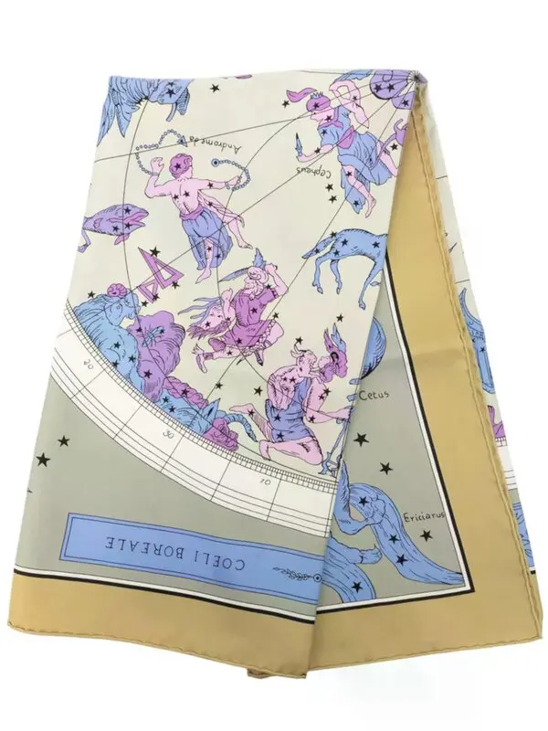 Hermès 1998-2007 Hemisphaerium Coeli Boreale Silk Scarf 90 Scarves - Neutrals