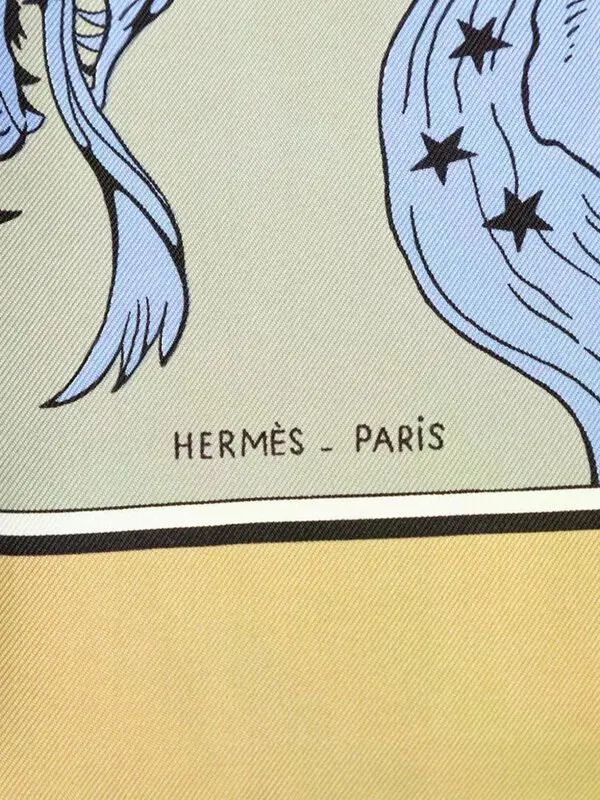 Hermès 1998-2007 Hemisphaerium Coeli Boreale Silk Scarf 90 Scarves