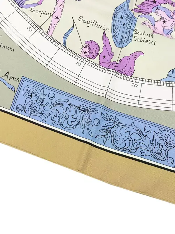 Hermès 1998-2007 Hemisphaerium Coeli Boreale Silk Scarf 90 Scarves