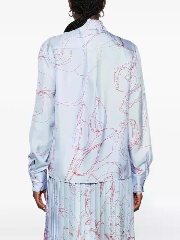 Fabiana Filippi Abstract Print Long Sleeve Shirt