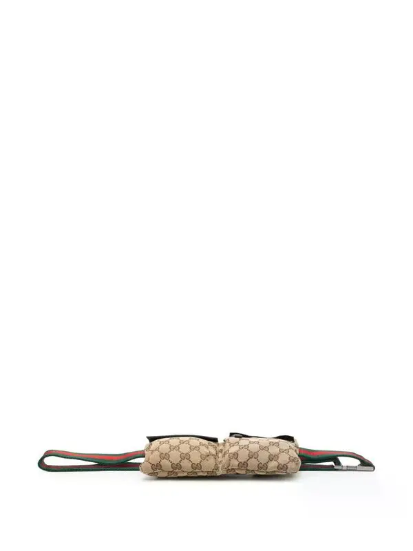 Gucci 2000-2015 Gg Canvas Web Double Pocket Belt Bag