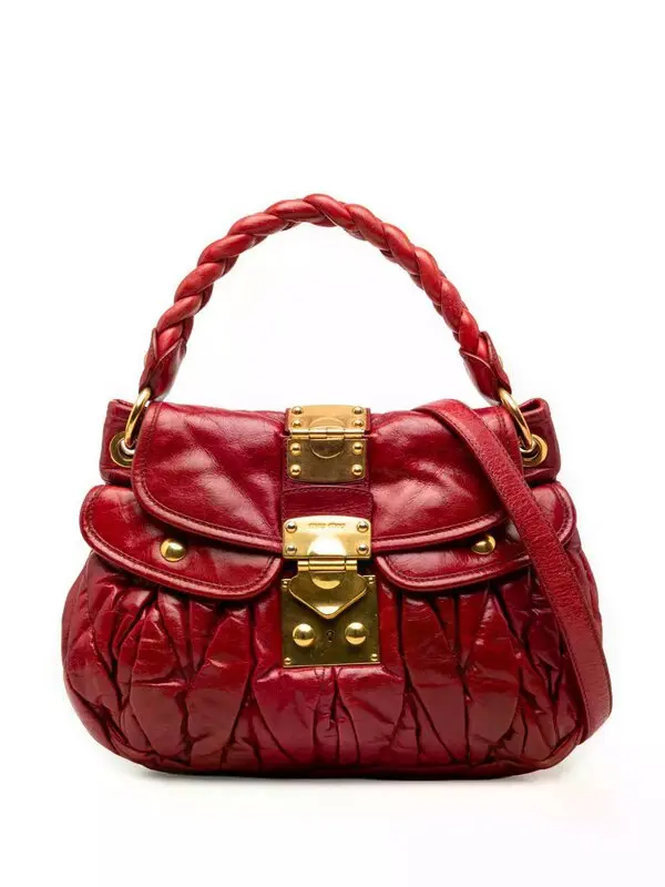 Miu Miu 2000-2010 Matelasse Nappa Coffer Satchel