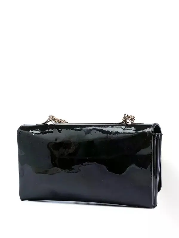 Valentino Garavani Patent Vava Voom Chain Clutch Crossbody Bag