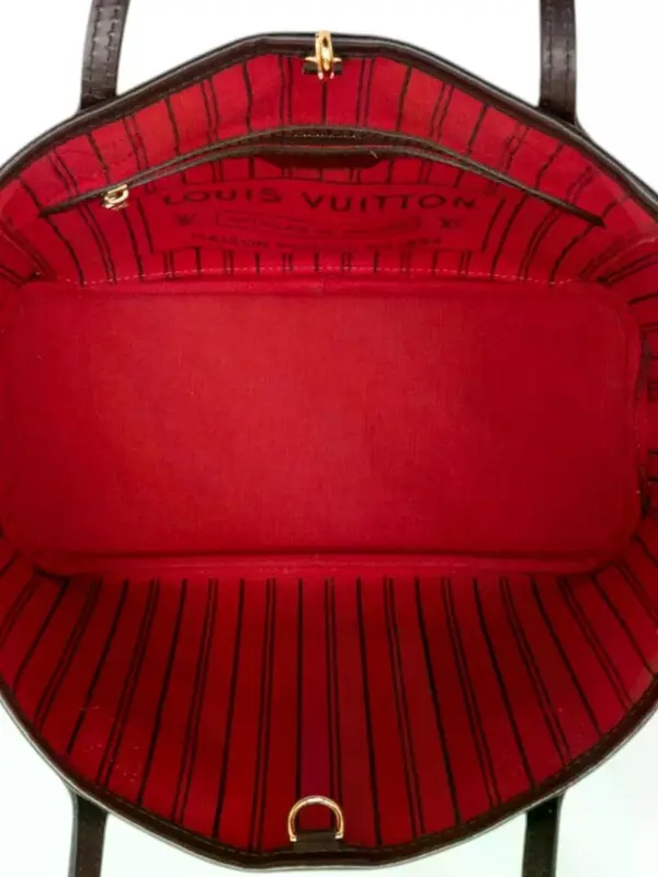LOUIS VUITTON 2015 Damier Ebene Neverfull Pm Tote Bag