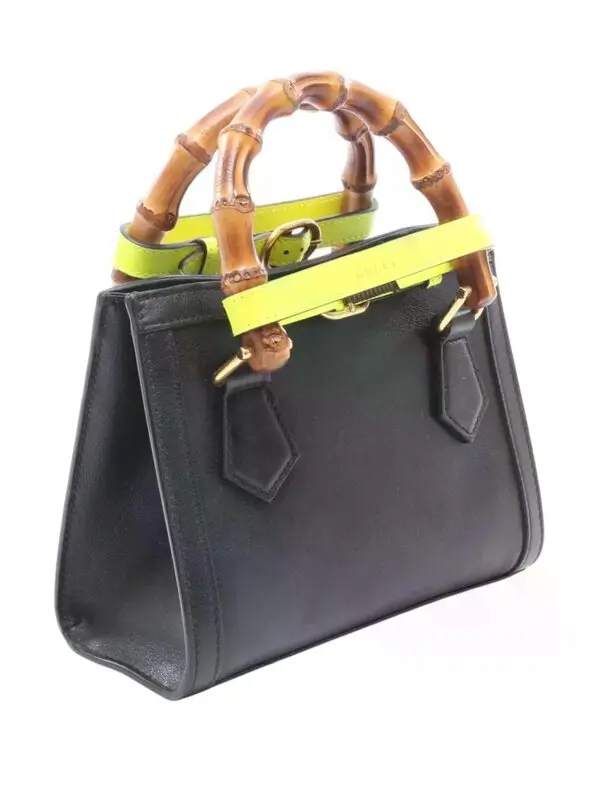 Gucci 1991-2021 Mini Calfskin Bamboo Diana Satchel