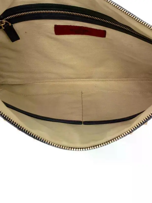 Valentino Garavani Leather Rockstud Clutch Bag