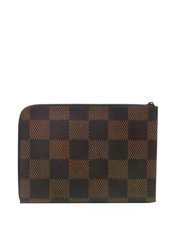 LOUIS VUITTON 2020 Damier Ebene Nigo Bear Clutch Bag