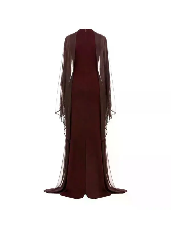 CHATS BY C.DAM Helix Draped Maxi Dress