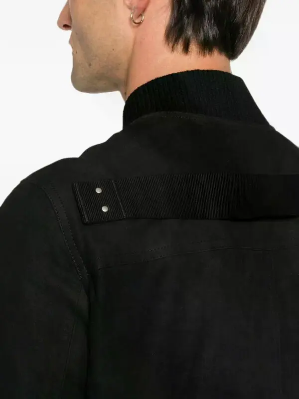 Rick Owens Leather Bomber Jacket