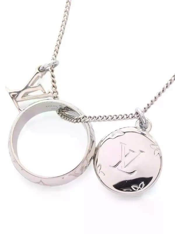 LOUIS VUITTON Monogrammed Pendant Necklace