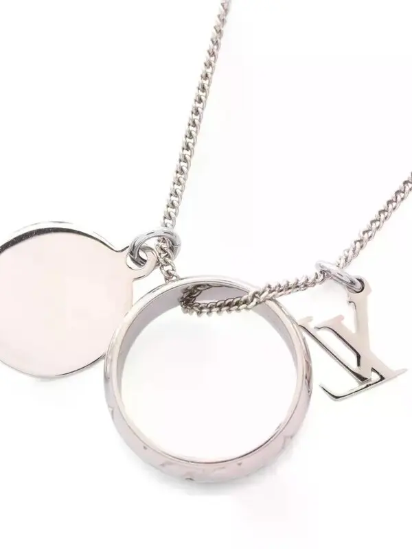 LOUIS VUITTON Monogrammed Pendant Necklace