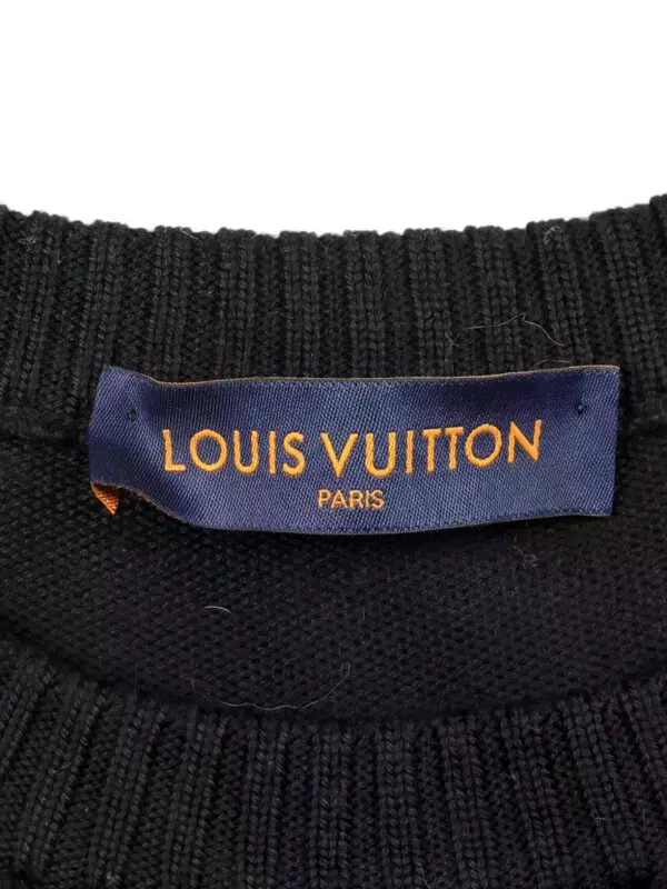 LOUIS VUITTON 2010s Logo-patch Sweater