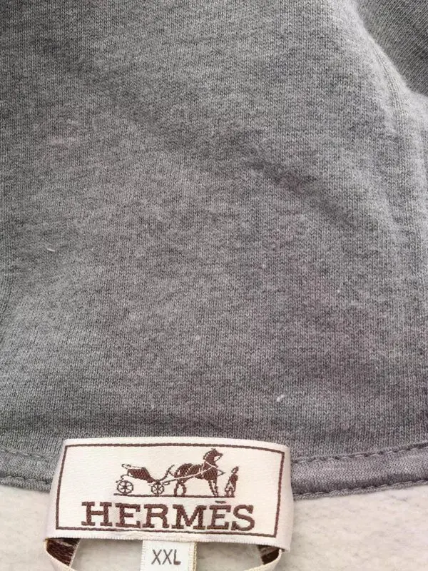 Hermès 2010s Side-stripe Zip-up Hoodie