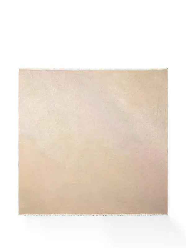 Peserico Metallic Frayed-edge Scarf - Neutrals
