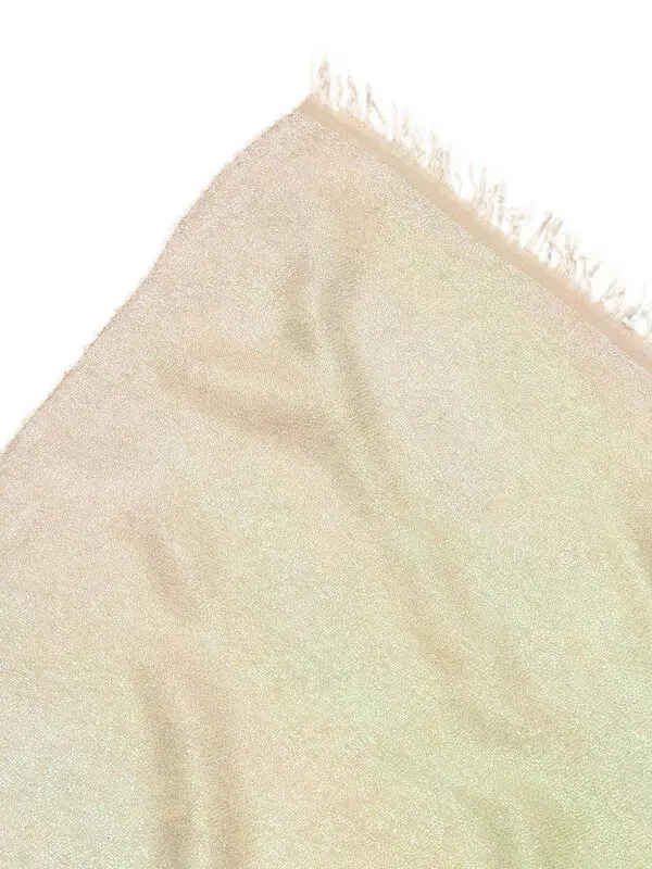 Peserico Metallic Frayed-edge Scarf