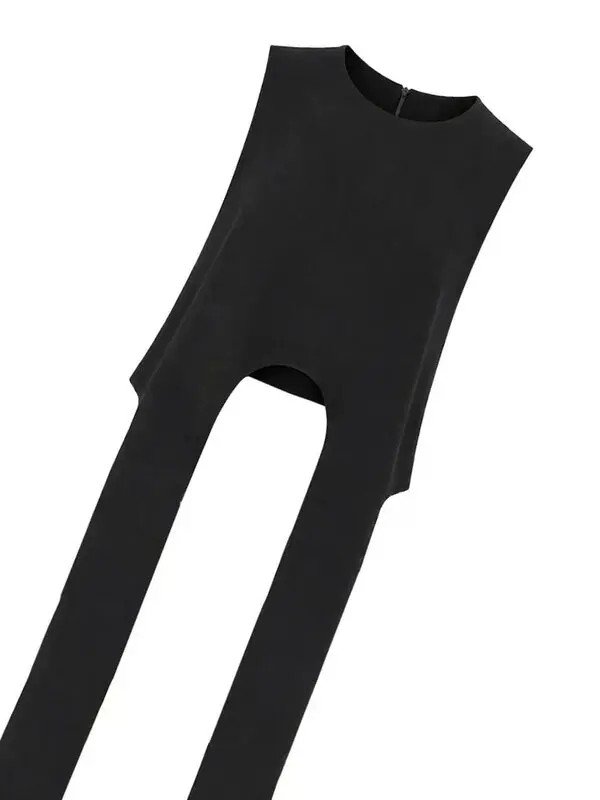 Alexis Rennes Fringe-trim Top - Black