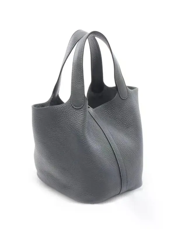 Hermès 2026 Pm Picotin Lock Clemence-leather Tote Bag - Grey