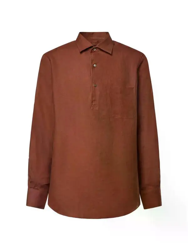 Loro Piana Button-down Chest-pocket Polo Shirt - Brown
