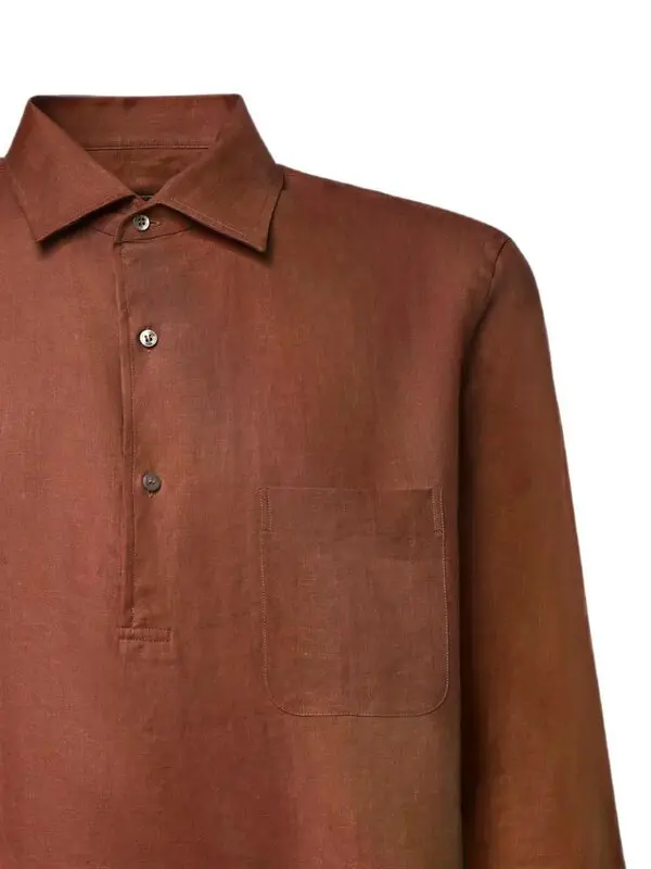 Loro Piana Button-down Chest-pocket Polo Shirt
