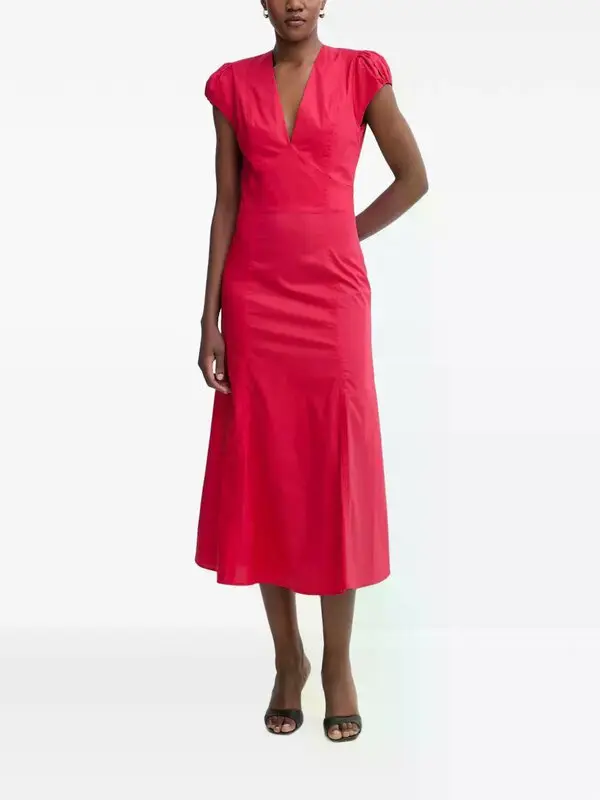 TWINSET V-neck Midi Dress