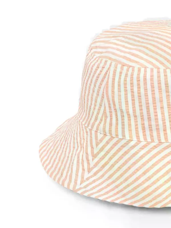 Lacoste Striped Seersucker Bucket Hat