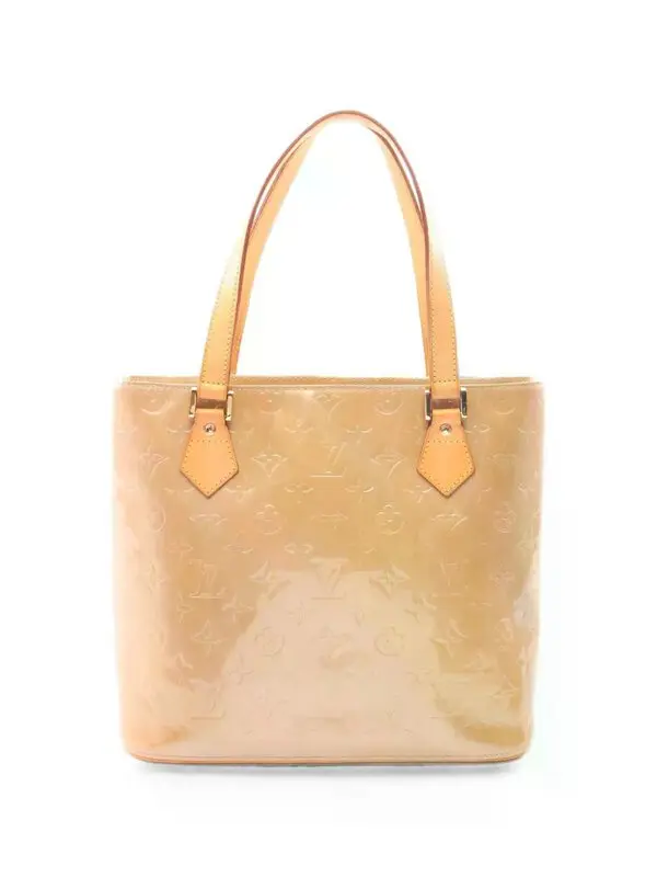 LOUIS VUITTON 2005 Houston Monogram Vernis Tote Bag - Neutrals