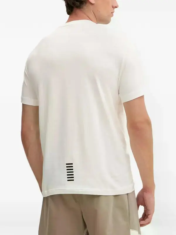 EA7 Logo-print V-neck T-shirt