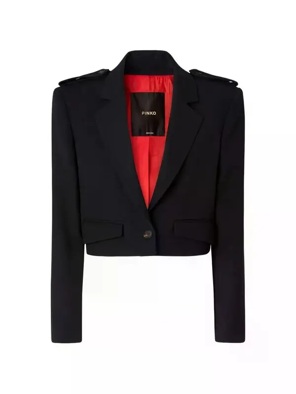 Pinko Epaulette-detail Cropped Jacket