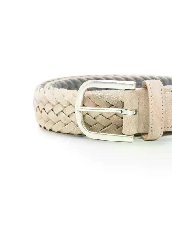 Canali Braided Leather Belt