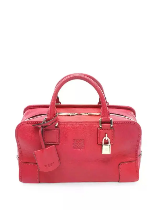 Loewe Amazona 28 Leather Tote Bag - Red