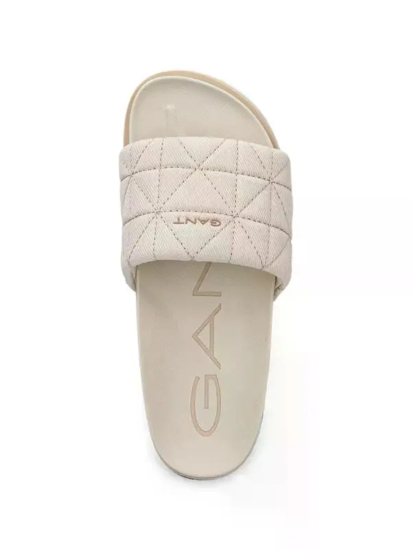 Gant Quilted Logo-print Slides