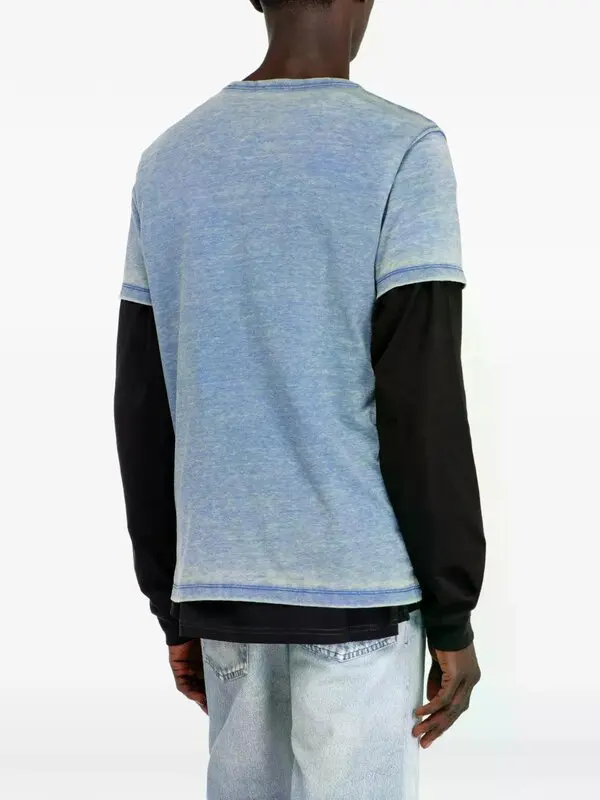 DIESEL® Burnout T-shirt With D78 Print