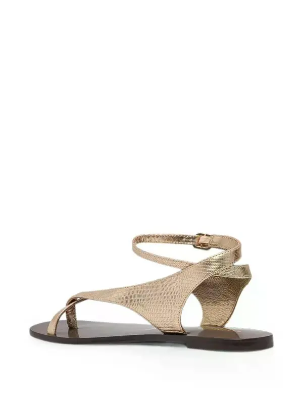 TWINSET Tejus-print Leather Sandals