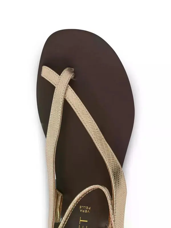 TWINSET Tejus Print Leather Sandals