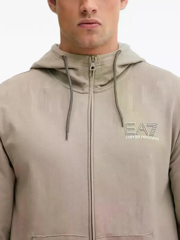EA7 Logo-print Zip-up Tracksuit
