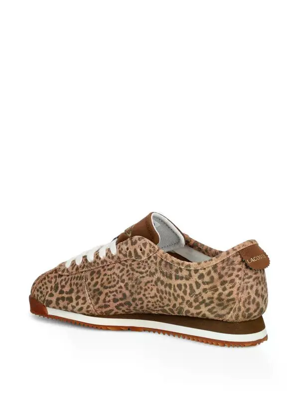Lacoste Leopard Print Lace-up Sneakers