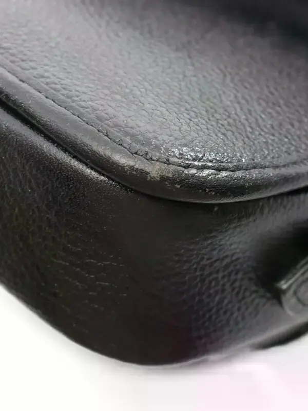 Saint Laurent 2000s Debossed-logo Leather Shoulder Bag