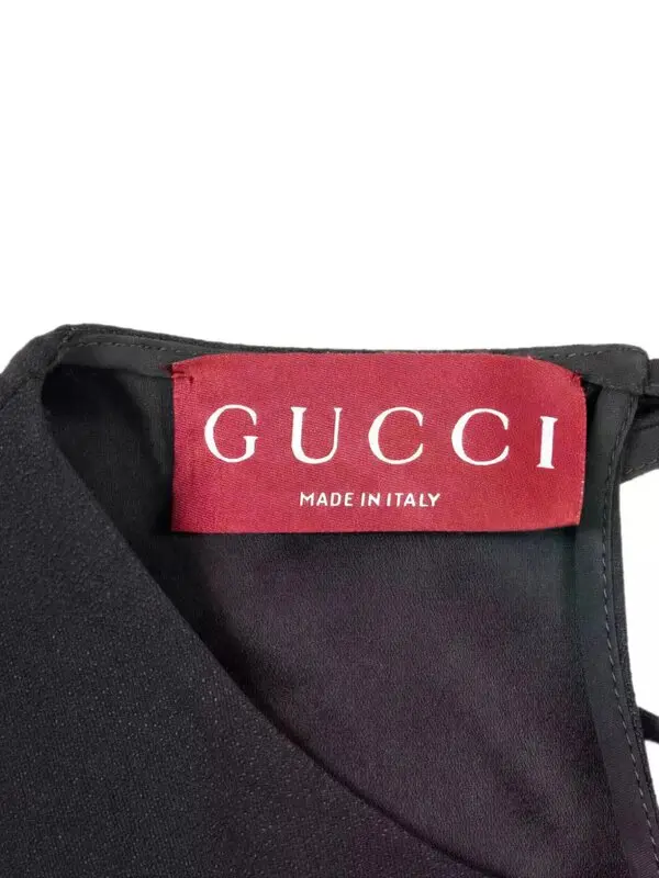 Gucci 2000s Belted Short-sleeved Midi Dress