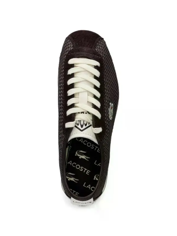 Lacoste Mesh-panelled Suede Sneakers