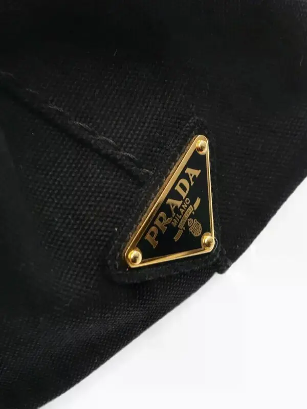 Prada Canapa Logo-print Tote Bag - Black