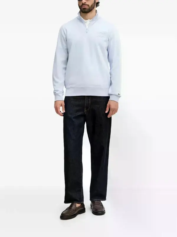 Lacoste Quarter-zip Sweatshirt With High Neck