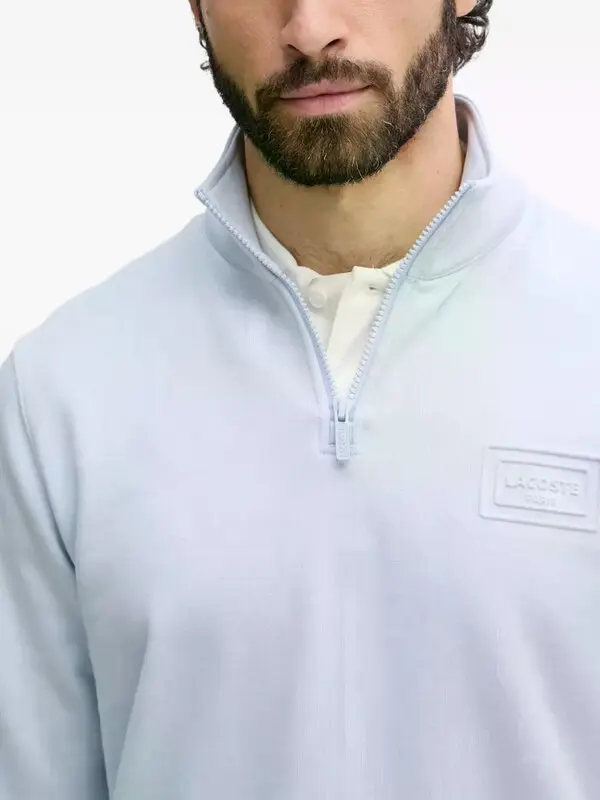 Lacoste Quarter-zip Sweatshirt With High Neck