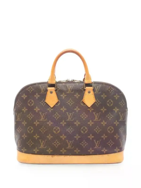 LOUIS VUITTON 1996 Pm Monogram Alma Tote Bag - Brown